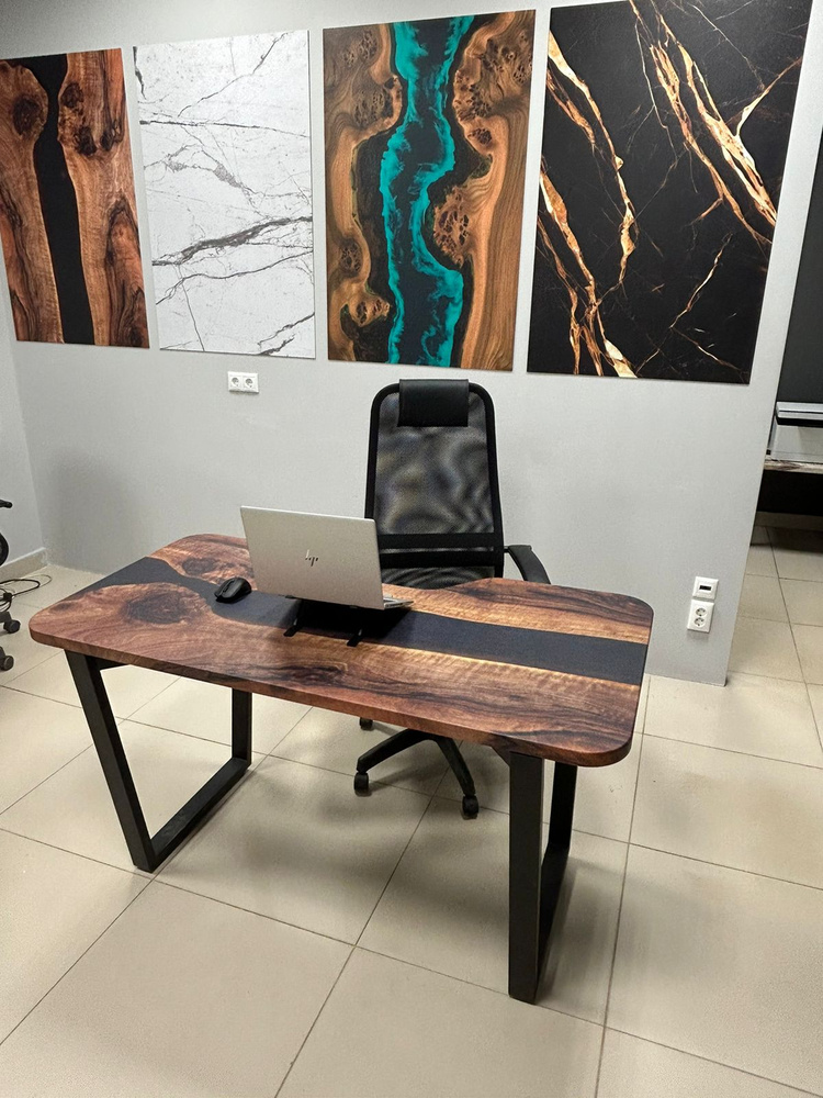 Компьютерный стол THETABLE Стол компьютерный с вырезом, 140х70х76 см ...