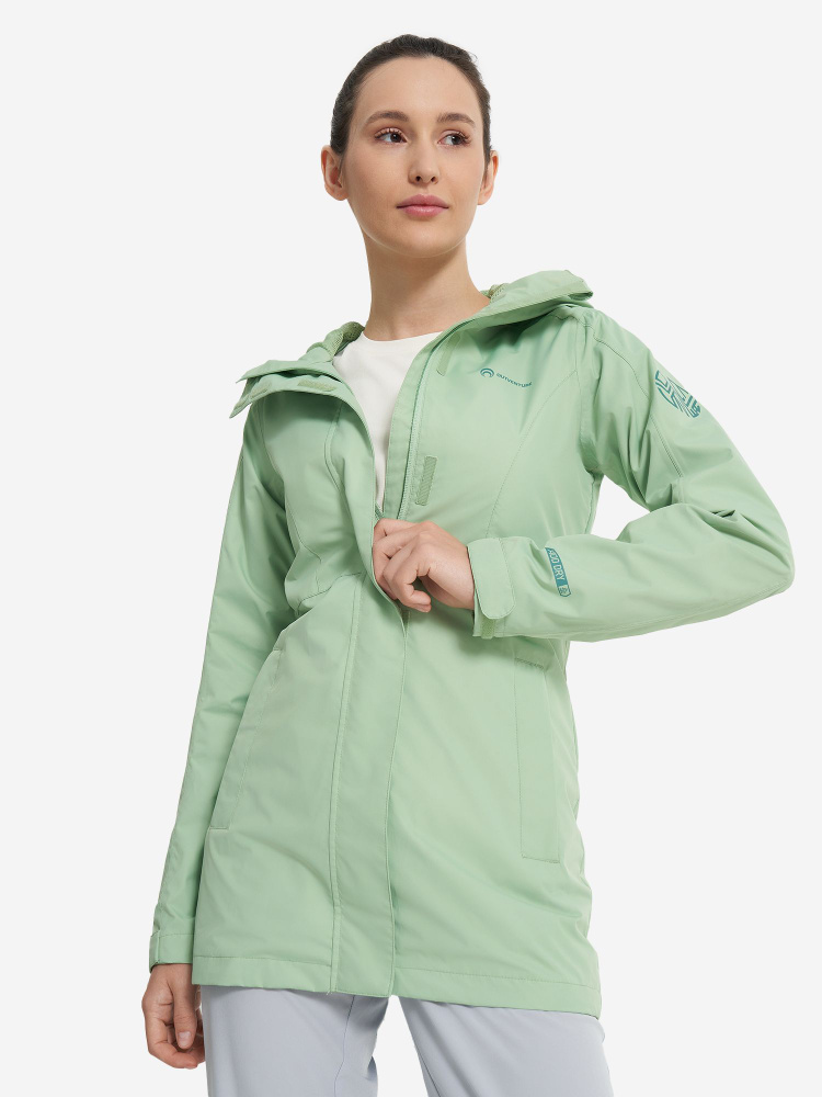 Куртка Женский Outventure зеленый Полиэстер, размер 52 Демисезон Китай ...