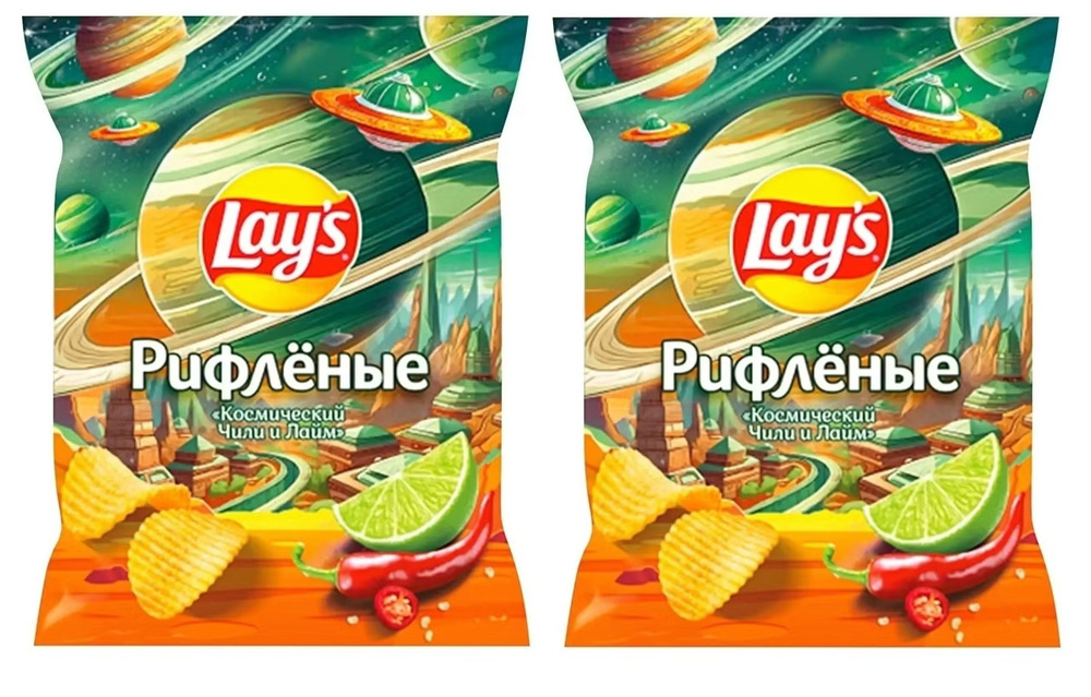Чипсы картофельные Lay's Чили Лайм, 2 шт по 125 г купить на OZON по низкой цене (1852784264)