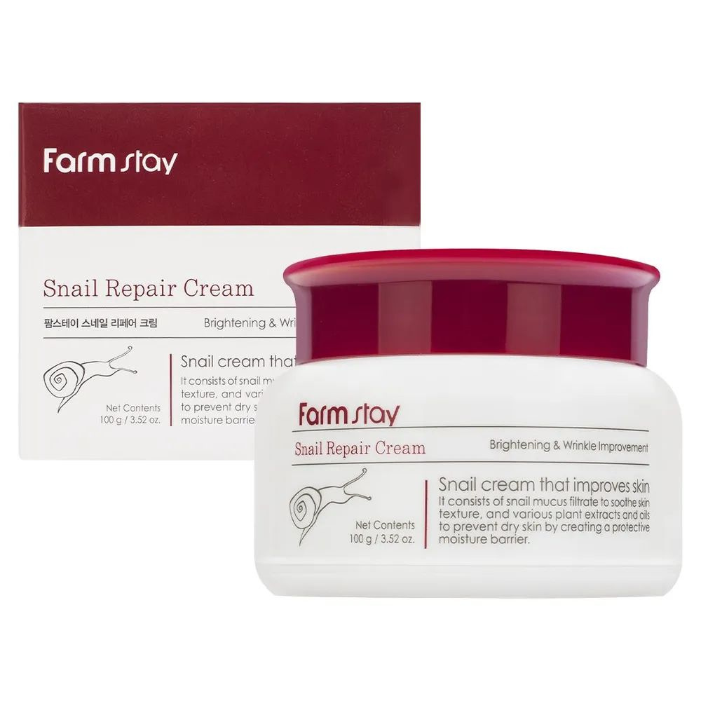 Farmstay Snail Repair Cream с муцином улитки Восстанавливающий ...