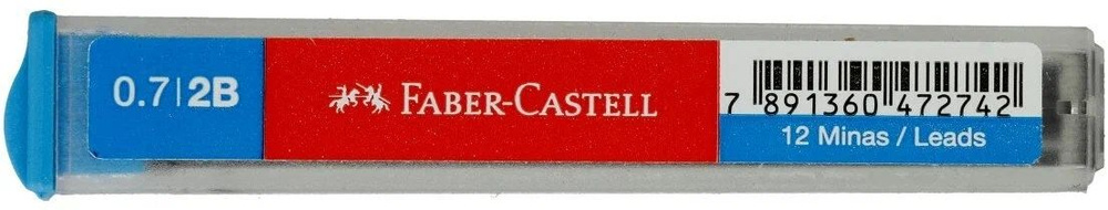 2 шт - Грифели для механических карандашей Faber-Castell "Polymer", 12шт., 0,7мм, 2B купить на ...