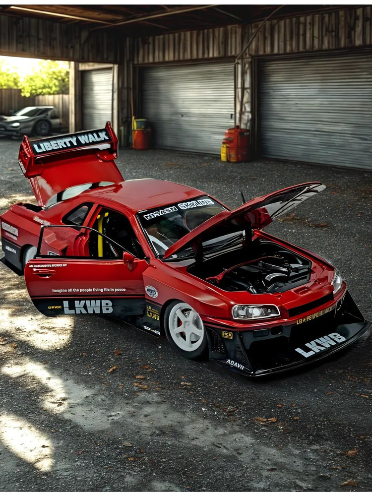 Коллекционная модель машинки Nissan Skyline GT-R R34 (Ниссан ГТР ...