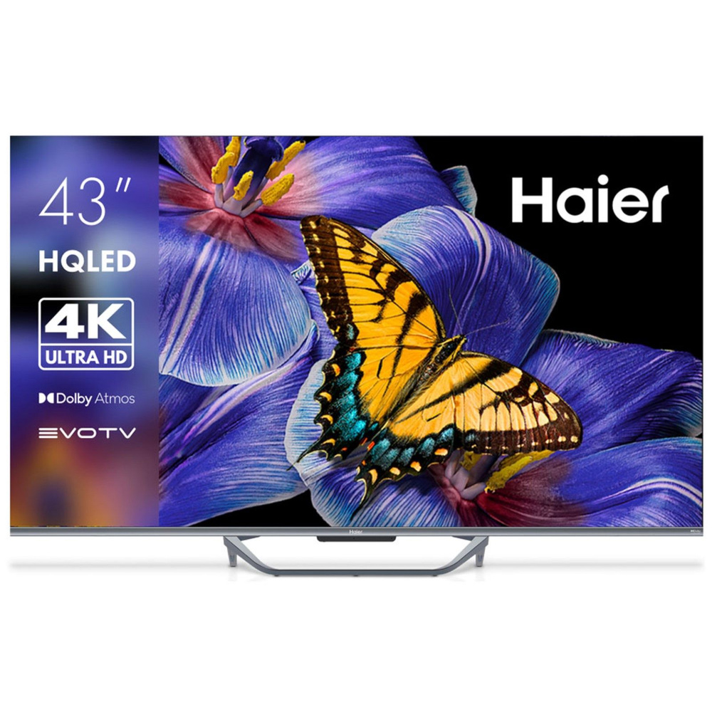 Haier Телевизор 43 SMART TV S4 43" 4K UHD, серебристый купить на OZON по низкой цене (1948581710)