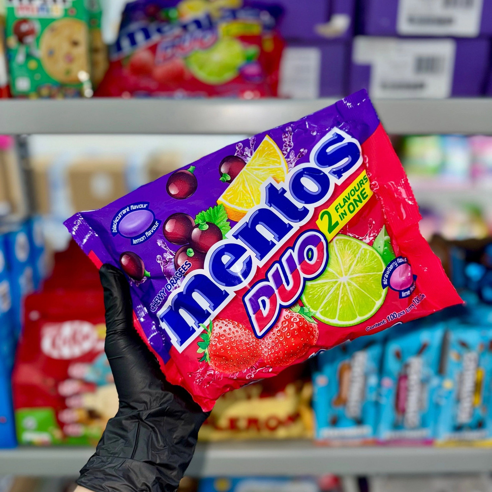 Жевательные конфеты Mentos Duo/Ментос дуо двойной вкус (100 шт) купить ...