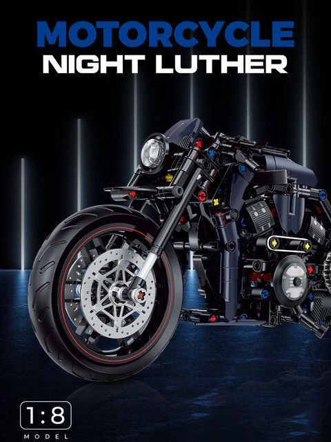 Конструктор мотоцикл Harley - Night Luther , 1:8 , 623 детали ( Сборная ...