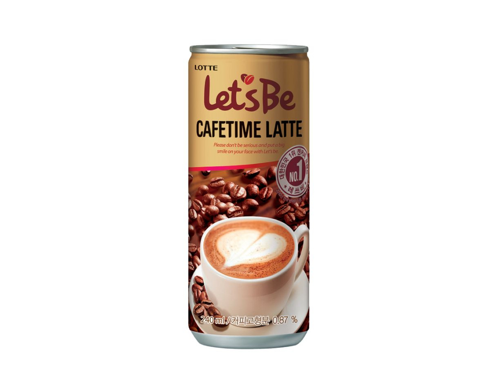 Кофейный напиток Lotte Lets Be Cafetime Latte, (8 шт. по 240 мл) купить на OZON по низкой цене ...
