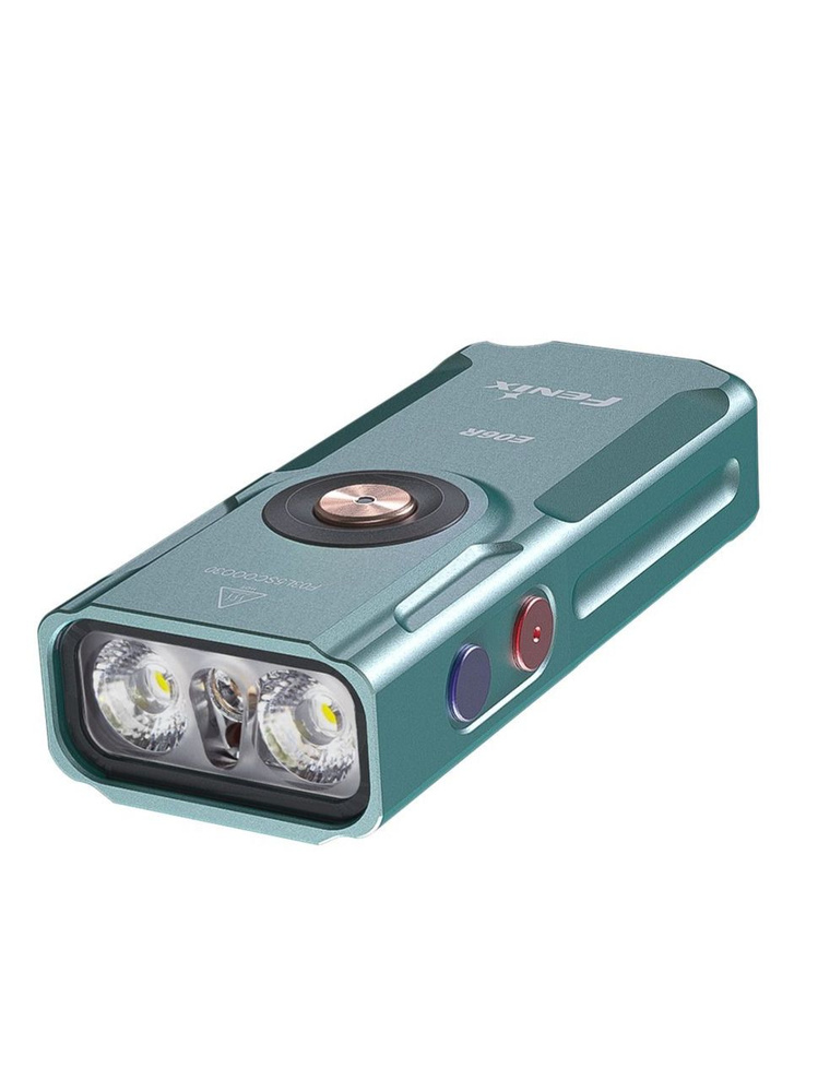 Фонарь Fenix E06R бирюзовый (700 лм, УФ, Type-C) на каждый день, лазерная указка, магнит ...