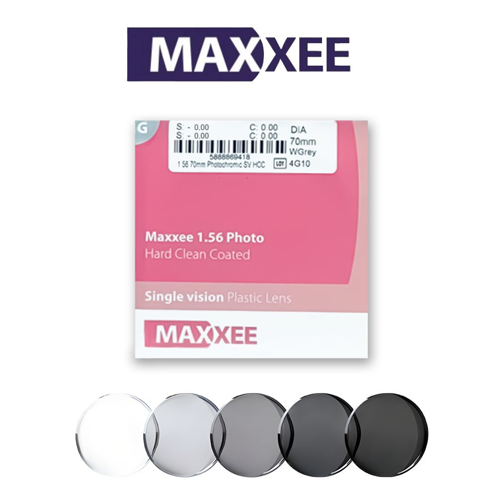 Линза для очков MAXXEE 1.56 фотохромная, с антибликовым покрытием ...