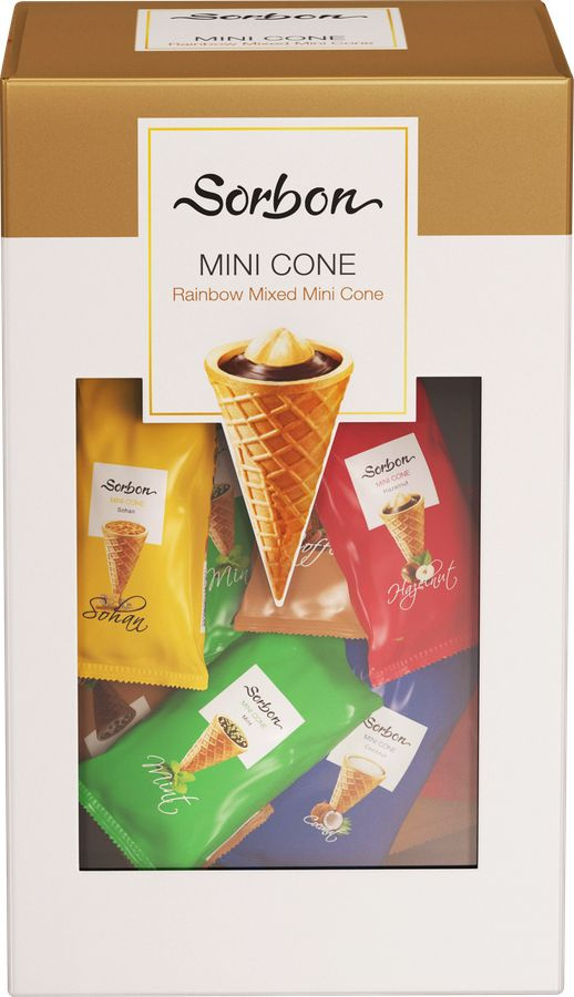 Конфеты SORBON Мини-рожки ассорти Радуга, 200г x 3 упаковки купить на ...