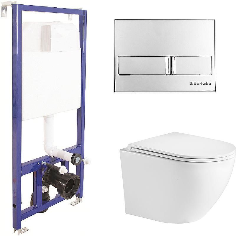 Комплект унитаза WeltWasser Merzbach 043 GL-WT 10000009939 с ...