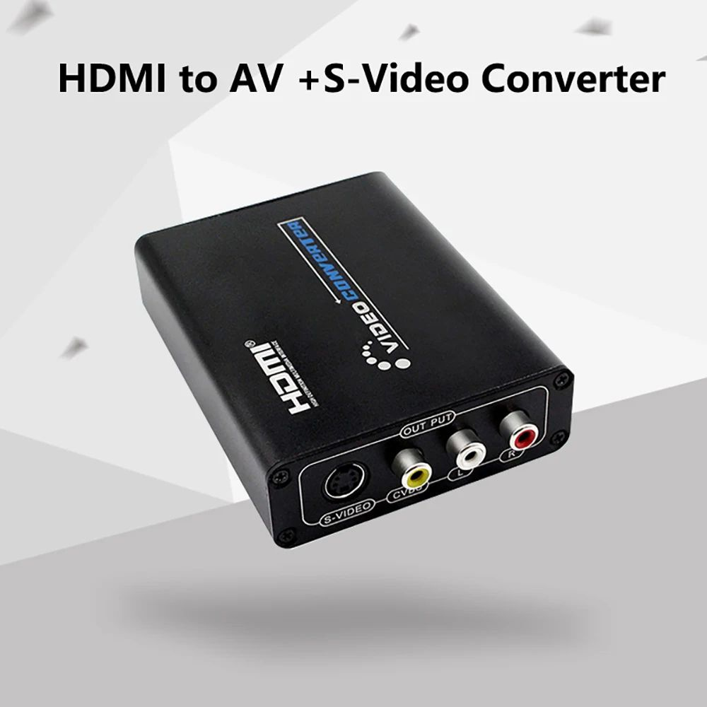 HDMI в AV S-Video CVBS видео конвертер HDMI в SVIDEO + SVIDEO переключатель адаптер для ...