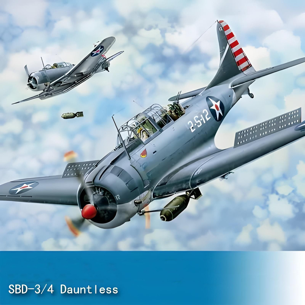 Trumpeter 61801 1/18 Американский пикирующий бомбардировщик SBD-3/4 ...