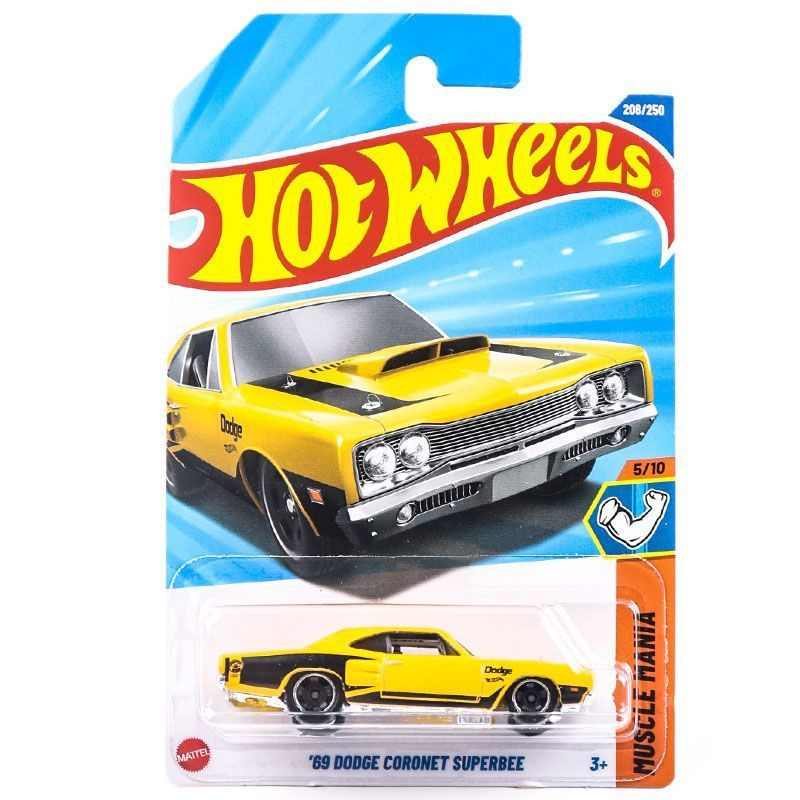 Машинка Mattel 2025 K CASE 1/64 Car 69 DODGE CORONET SUPERBEE 2025-208 ...
