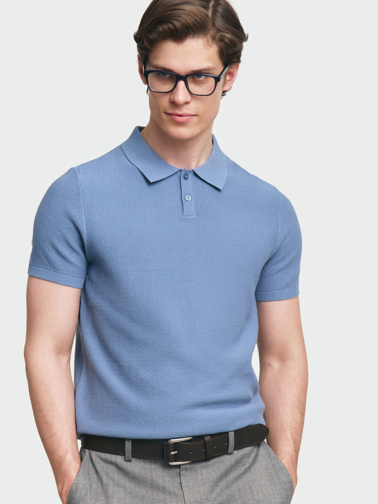 Джемпер Мужской Zolla светло-голубой Хлопок, размер 48 Китай купить c доставкой на OZON по ...