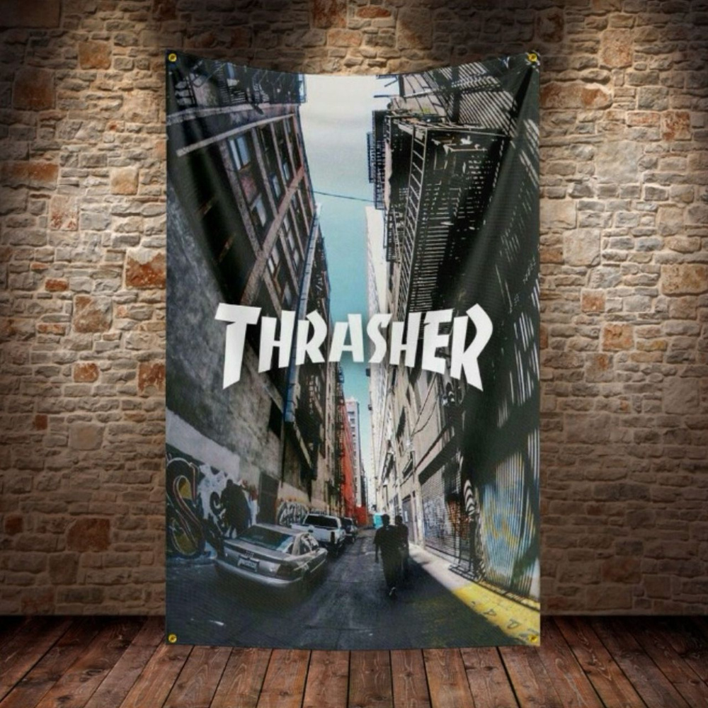 Флаг плакат баннер JDM Thrasher купить на OZON по низкой цене (2531859195)