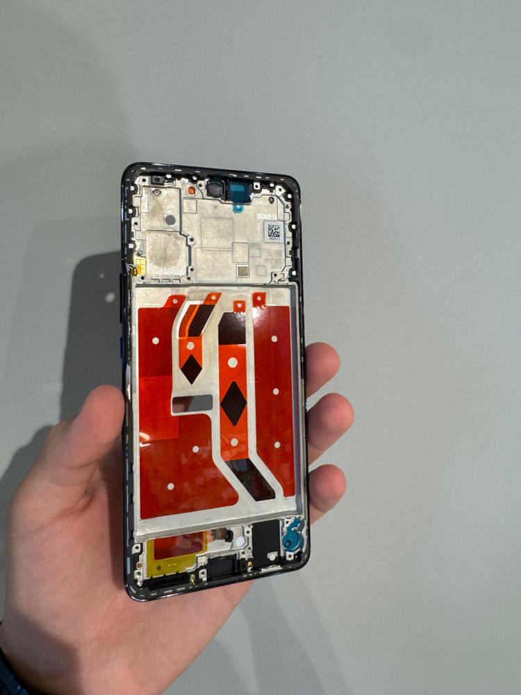 Рамка дисплея для Huawei Honor X9b (ALI-NX1) Черный со шлейфом и ...