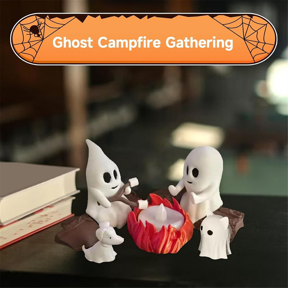 Ночник Ghost Campfire Gathering 3D Small B купить c доставкой на OZON ...