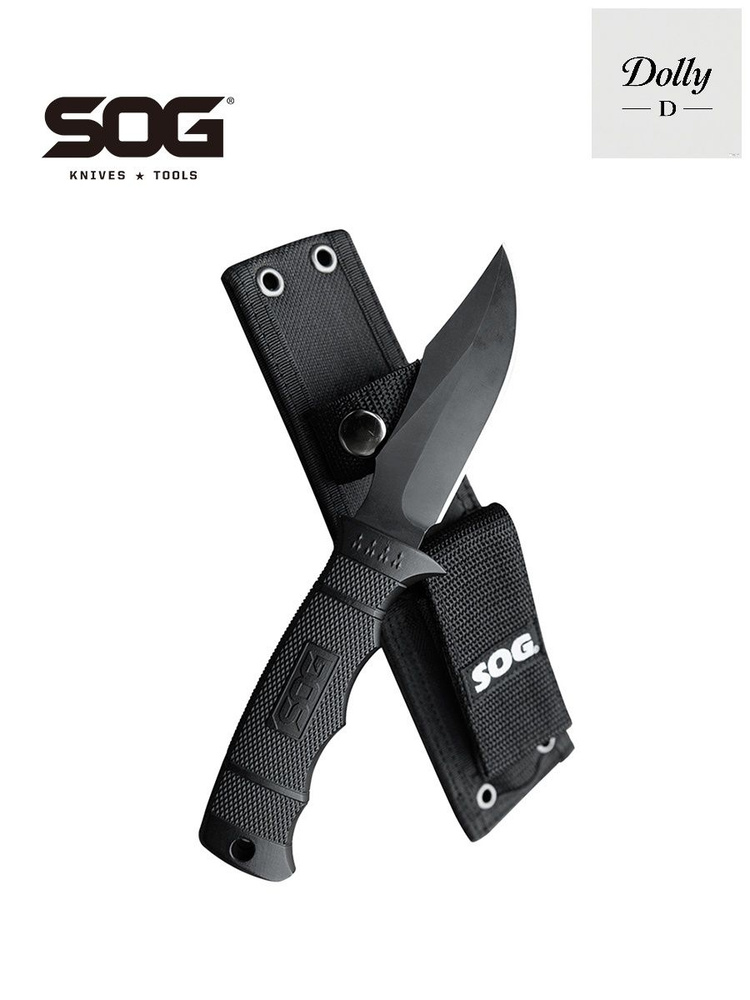 SOG Seal Pup Elite Mini E37M с эксклюзивным клинком из стали AUS8, фиксированное исполнение в ...