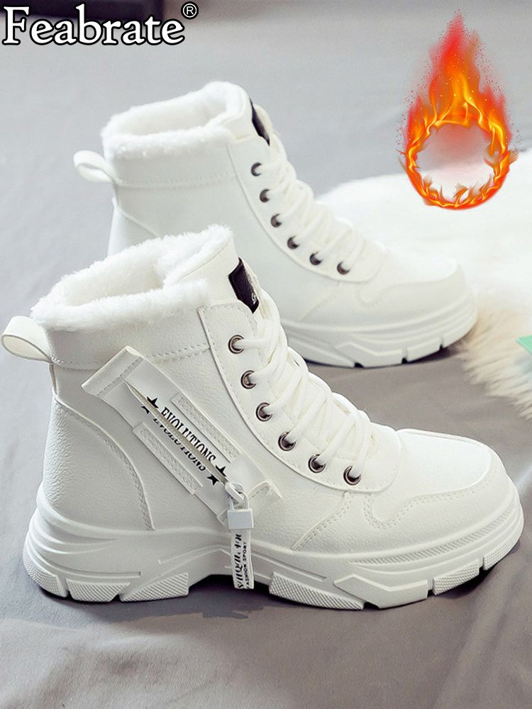 Сапоги Женский Feabrate полусапоги, размер 41 белый Зима Без каблука Вышивка купить c доставкой ...