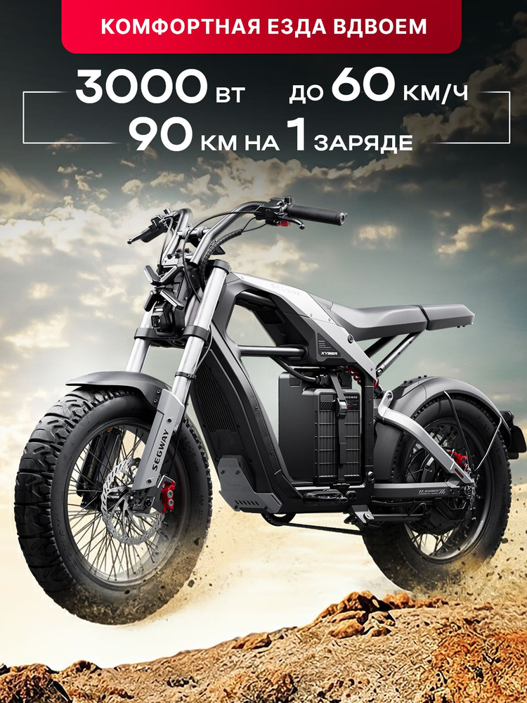 Электровелосипед Segway-Ninebot Xyber серебристый купить на OZON по ...