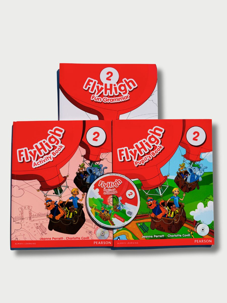 Fly High 2 полный комплект: Pupils Book+Activity Book + fly high fun ...