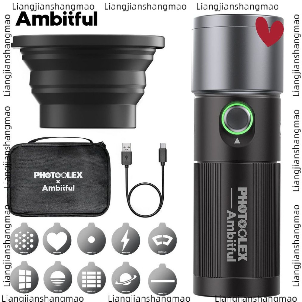 Студийный фонарик Ambitful 10 Вт для проекционной фотосъемки с ...