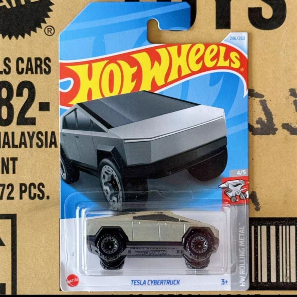Машинка Hot Wheels 1/64 Car model toys TESLA CYBERTRUCK купить на OZON ...