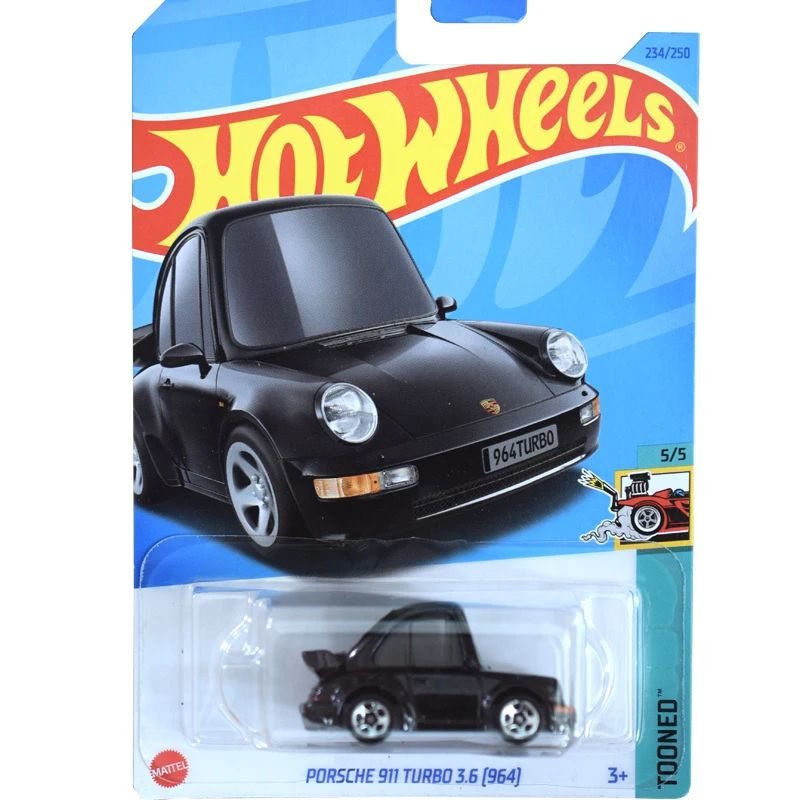 Машинка Mattel MODEL 1:64 PORSCHE 911 TURBO 3.6 964 black Die-cast ...