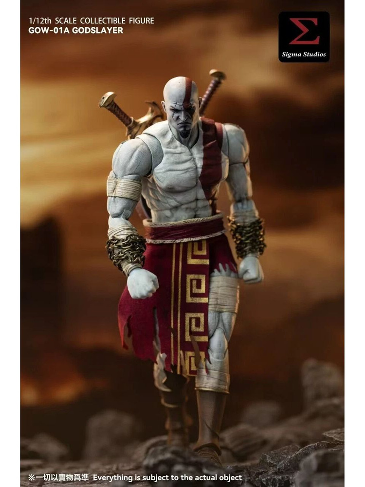 SIGMA STUDIOS GOW-01A The God Kratos Ghost of War 1/12 Подвижная фигура ...