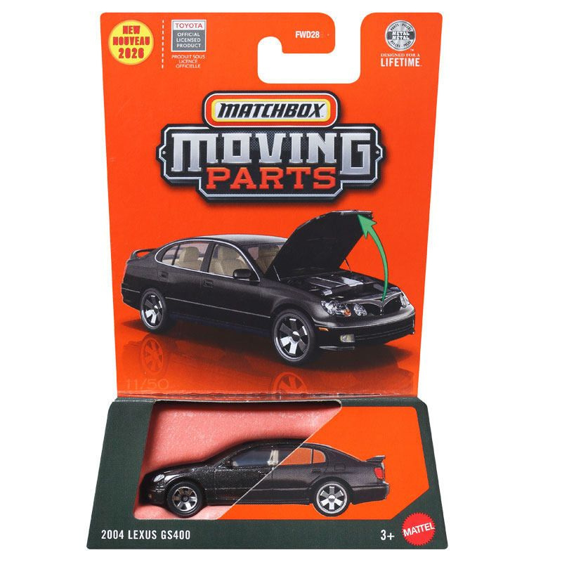 Машинка Matchbox MODEL 1:64 2004 LEXUS GS400 black Die-cast Alloy Model ...