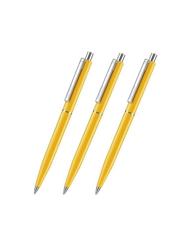 Ручка шариковая 3шт Senator Point Polished Yellow, синие чернила купить ...