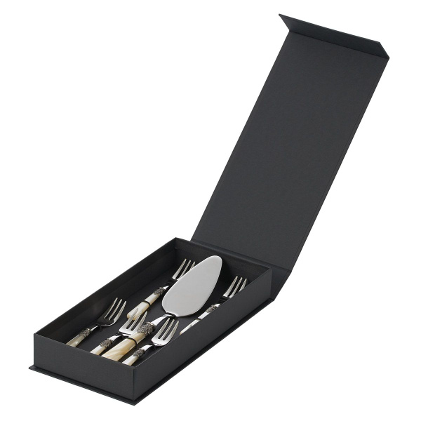 Gipfel Набор столовых приборов 7 предм. серебристый, золотой купить на OZON по низкой цене ...