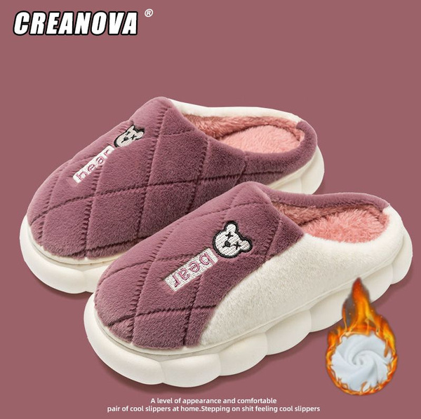 Тапочки Женский, Мужской CREANOVA, размер 35, 36 пурпурный Зима купить c доставкой на OZON по ...