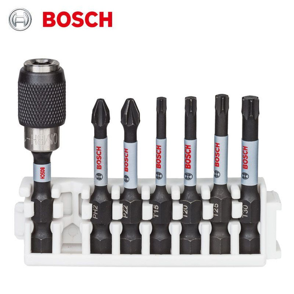 Bosch 2608522327 Набор ударопрочных винтовых бит, крестообразных бит 50 ...