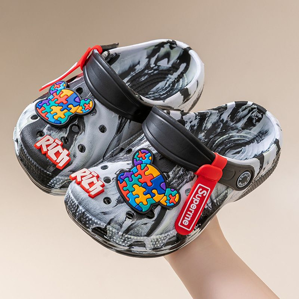 Шлепанцы Мальчики, Девочки MOOCIE, размер 32 EVA Легкая модель Без застёжки Китай Перфорация ...