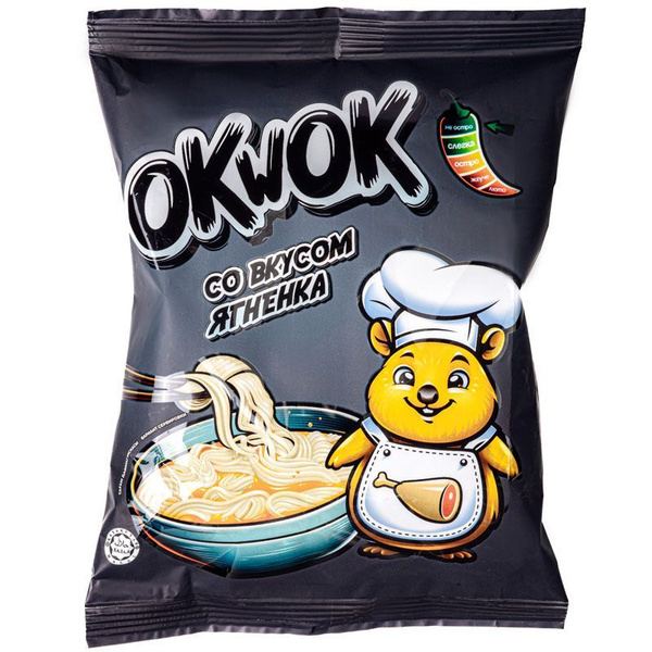 Лапша быстрого приготовления OkWok со вкусом ягненка 90г купить на OZON ...