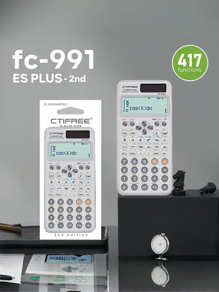 Инженерный калькулятор Casio FX-991ES PLUS-2 10+2 разрядный 417 функции, белое купить на OZON по ...