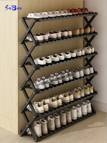 Обувница SeBee Обувница_для_прихожей 0820, Бамбук, 100x25x110 см купить c доставкой на OZON по ...