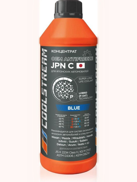 Концентрат охлаждающей жидкости (антифриза) Coolstream JPN С, 1,7 кг купить на OZON по низкой ...