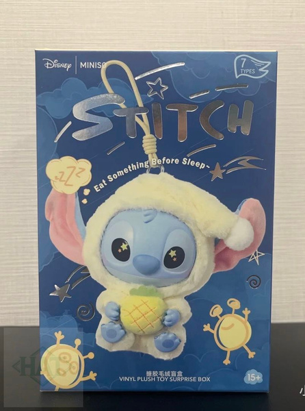 Лило и Стич Лабубу Стич Labubu Stich Игрушка сюрприз Blind Box miniso ...