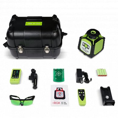 Ротационный нивелир RGK SP 100G, 0,15 мм/м (арт. 751896) купить на OZON по низкой цене (849364170)