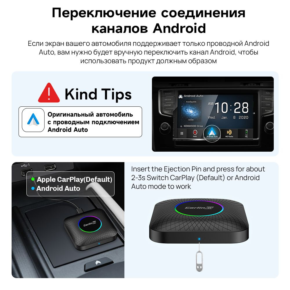 Carlinkit Рамка переходная для автомагнитолы купить на OZON по низкой ...