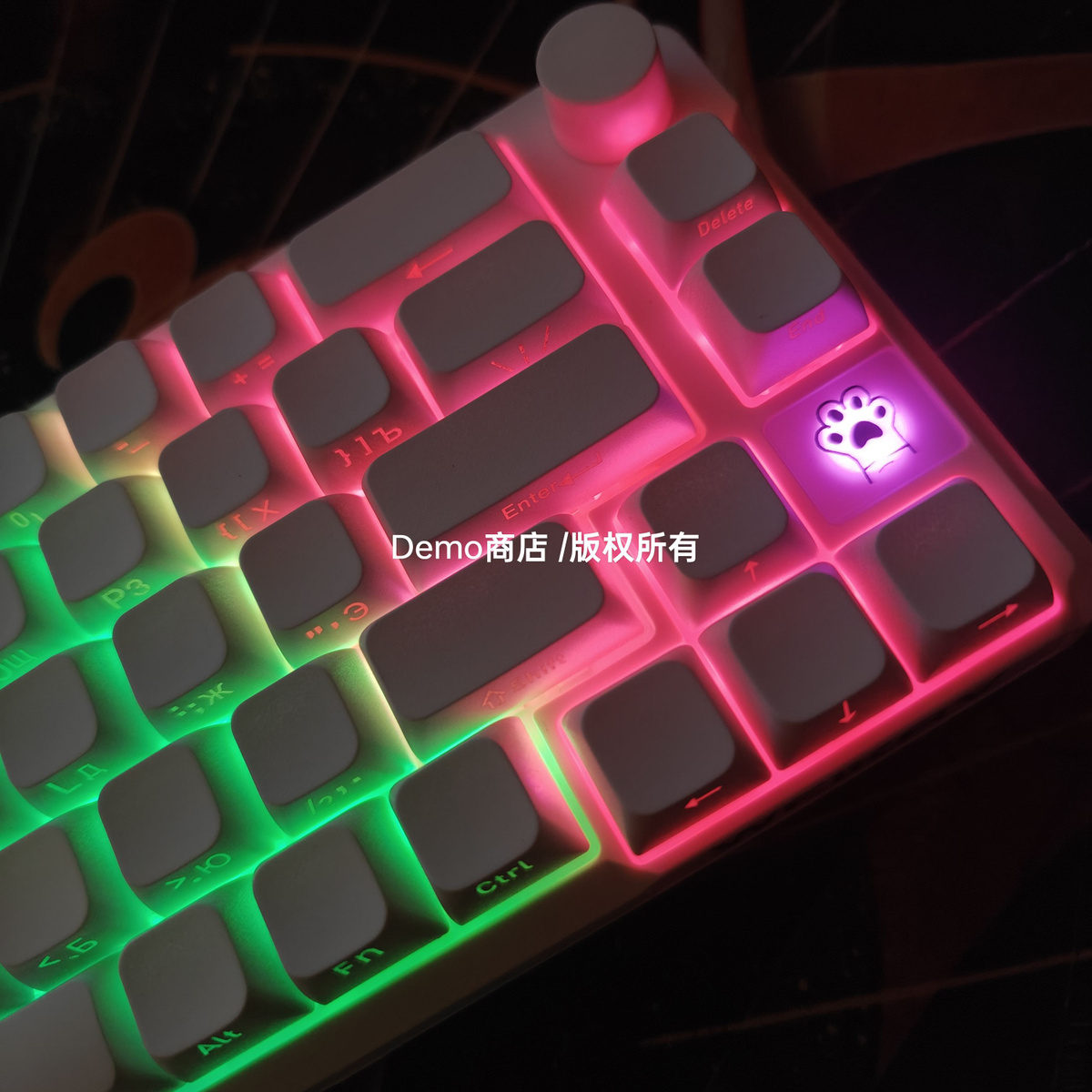 Кейкапы для механической клавиатуры Demo AK-01 ENG + RU,pbt,XDA,синий ...