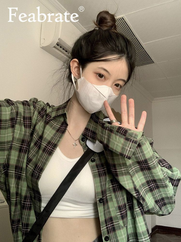 Рубашка Женский Feabrate абрикосовый Длинный Полиэфирный шелк Аргайл, размер 46 Петля Китай ...