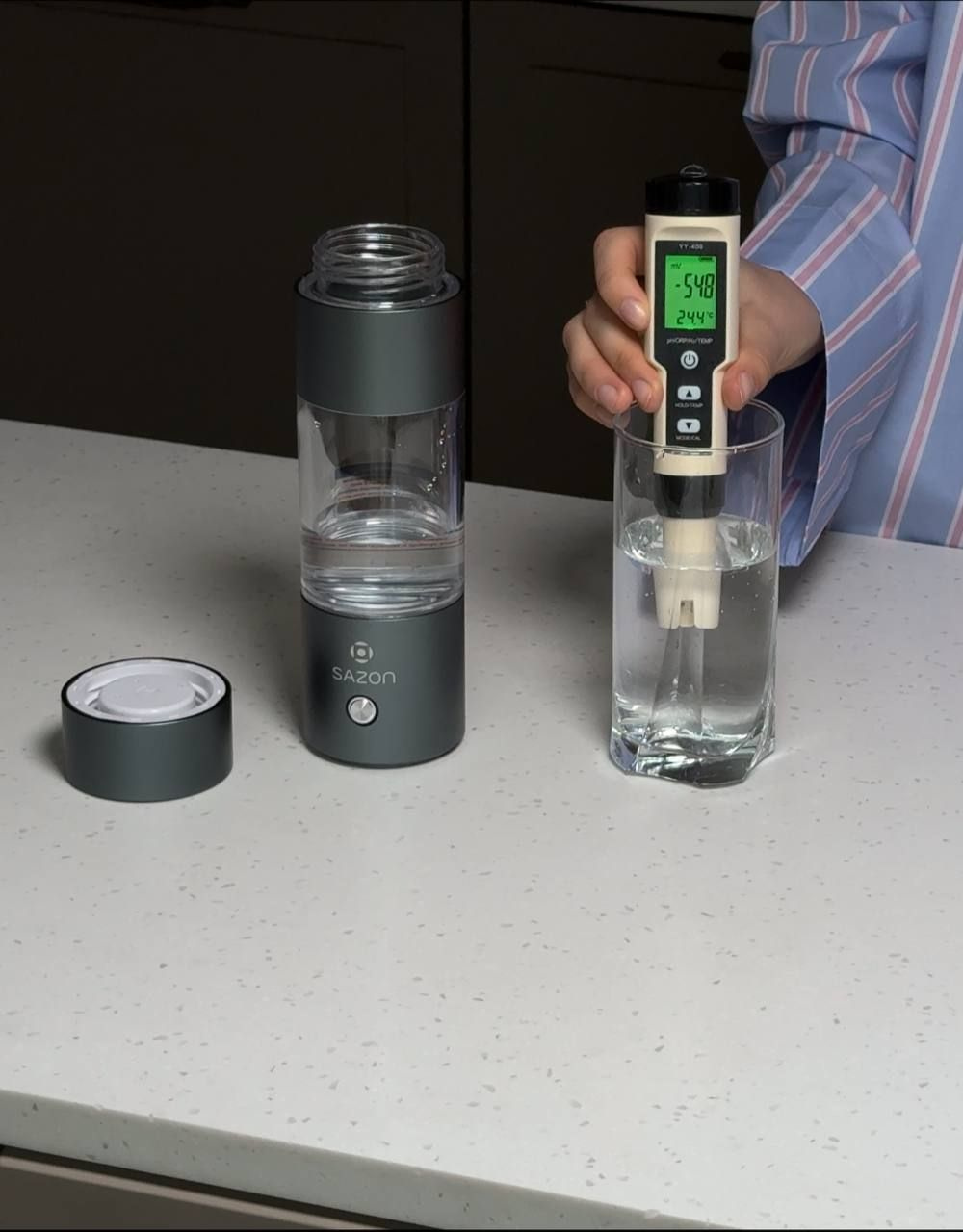 Генератор водородной воды SAZON с платиновой мембраной SPE/PEM 4-го ...