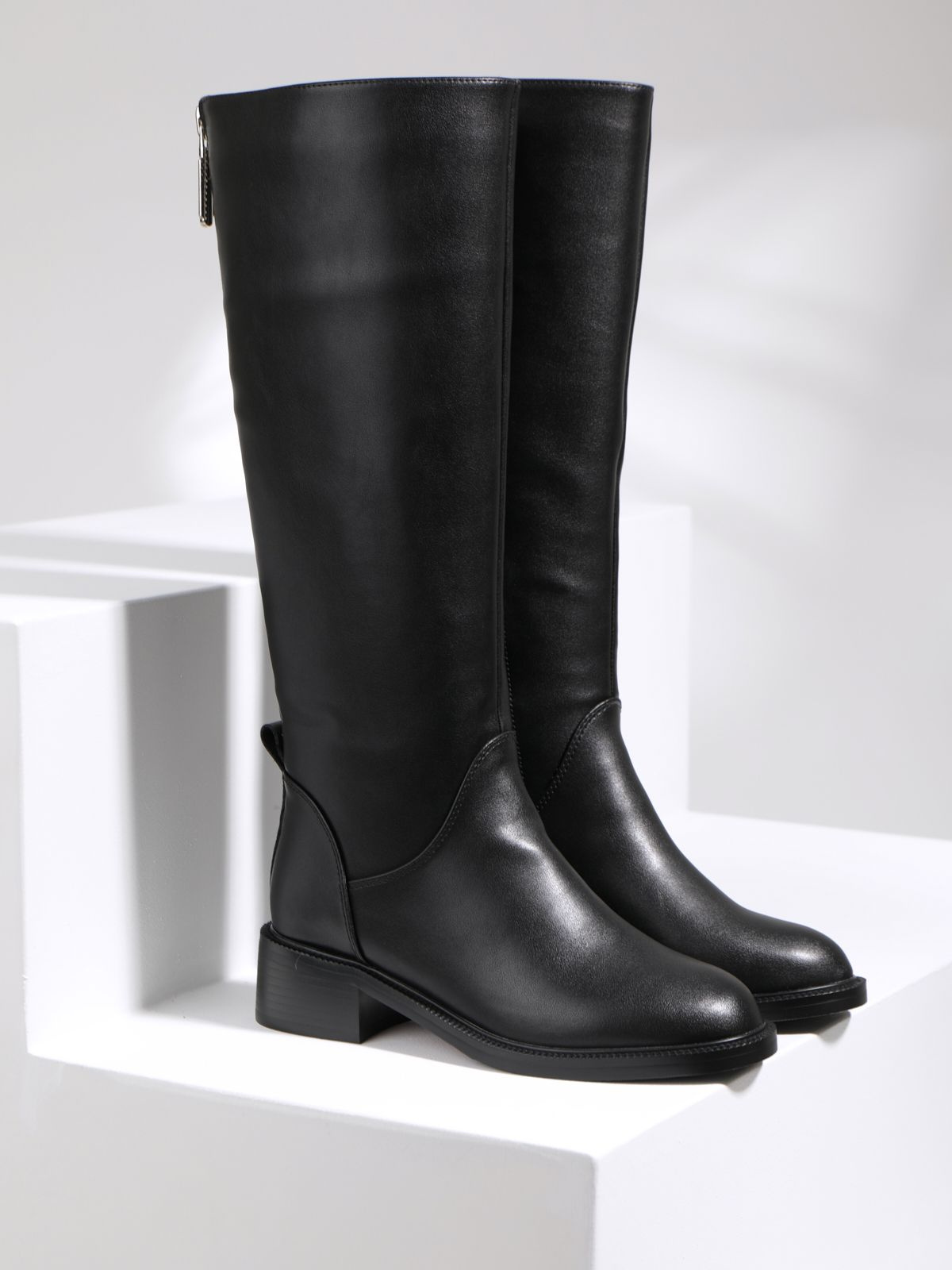 Сапоги Женский Covani, размер 41 черный меланж, черный Зима 7 Стандартный средний (до 9 см ...