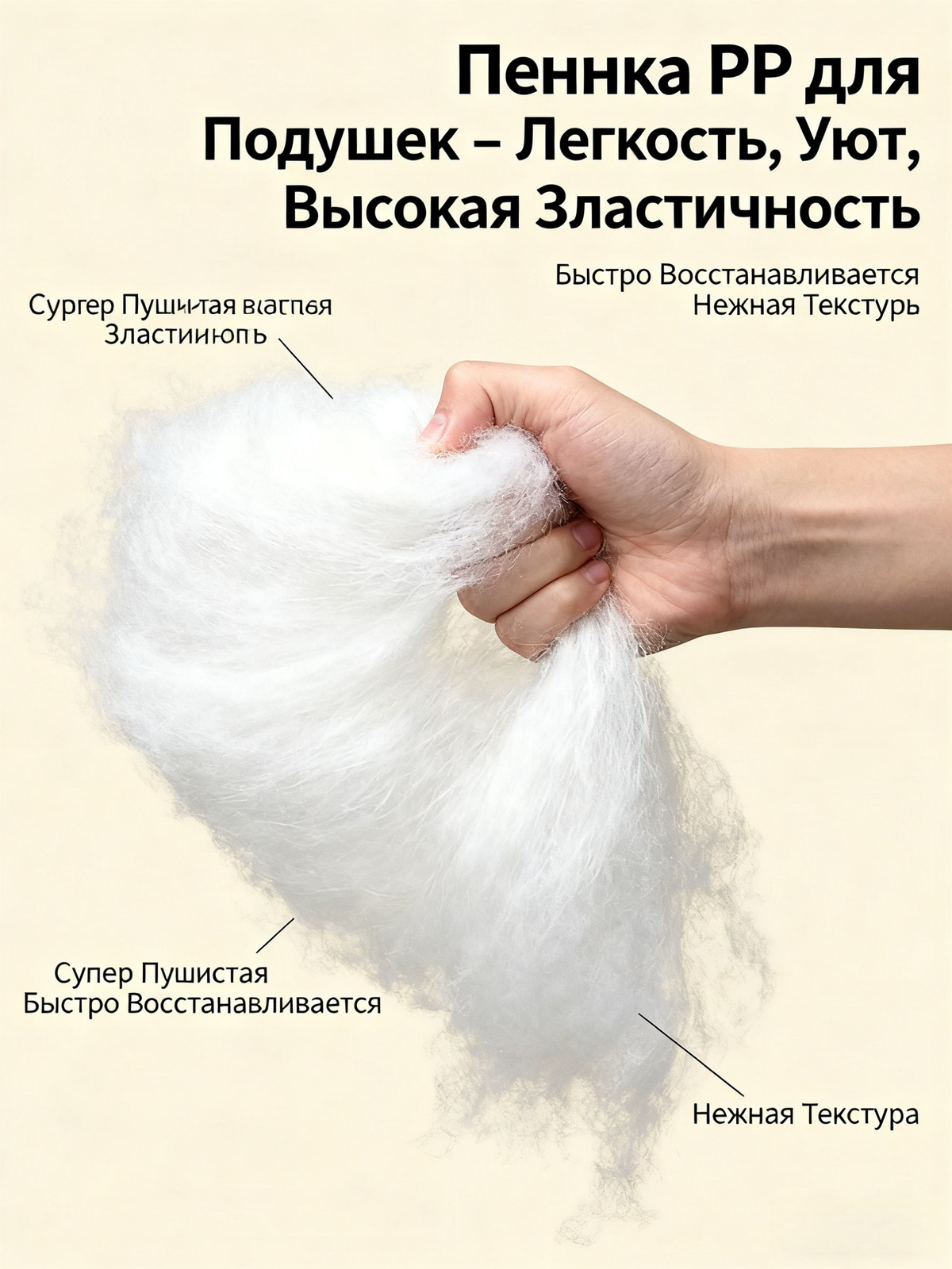 Наполнитель для кресла-мешка, Пролен, 500 л купить на OZON по низкой ...