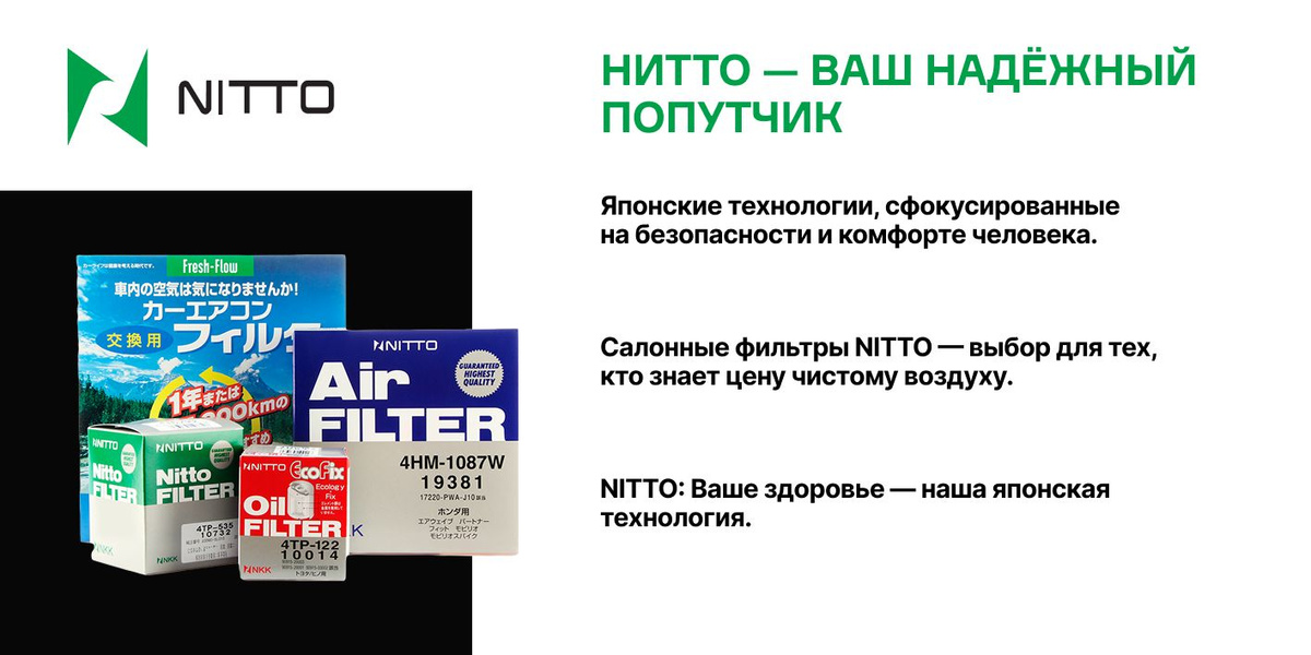 Фильтр салонный LEXUS: LX TOYOTA: CROWN LAND CRUISER 300 NITTO 21-014D ...