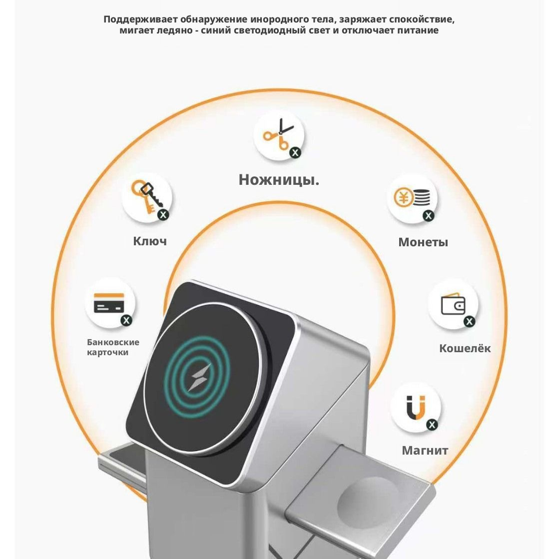 Беспроводное зарядное устройство Для мобильных телефонов, Для наушников ...