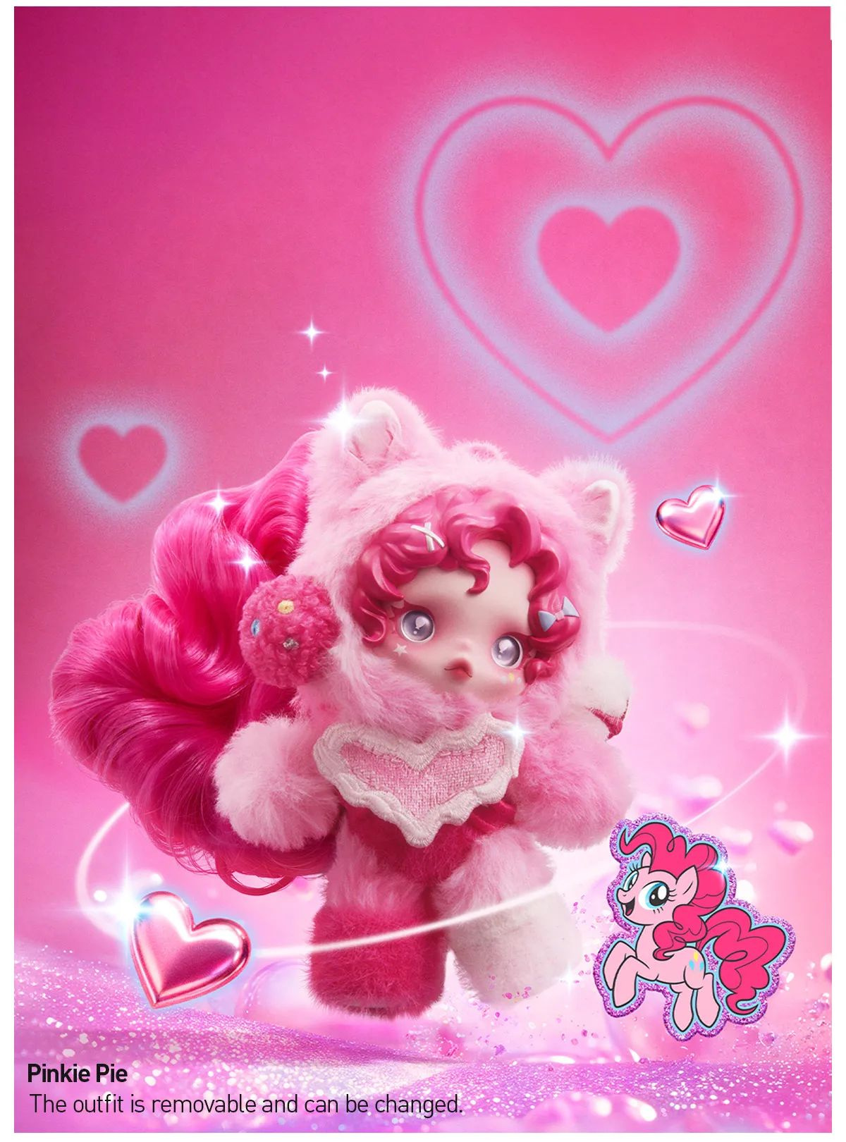 Коллекционная POP MART SKULLPANDA My Little Pony Series Plush Doll ...